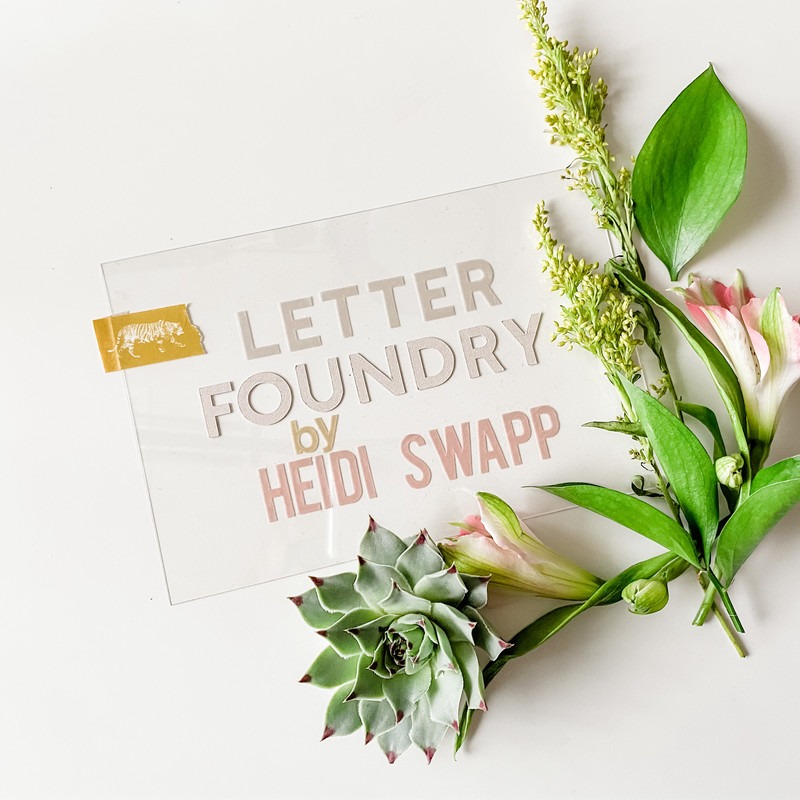 Letter Foundry Heidi Swapp Shop